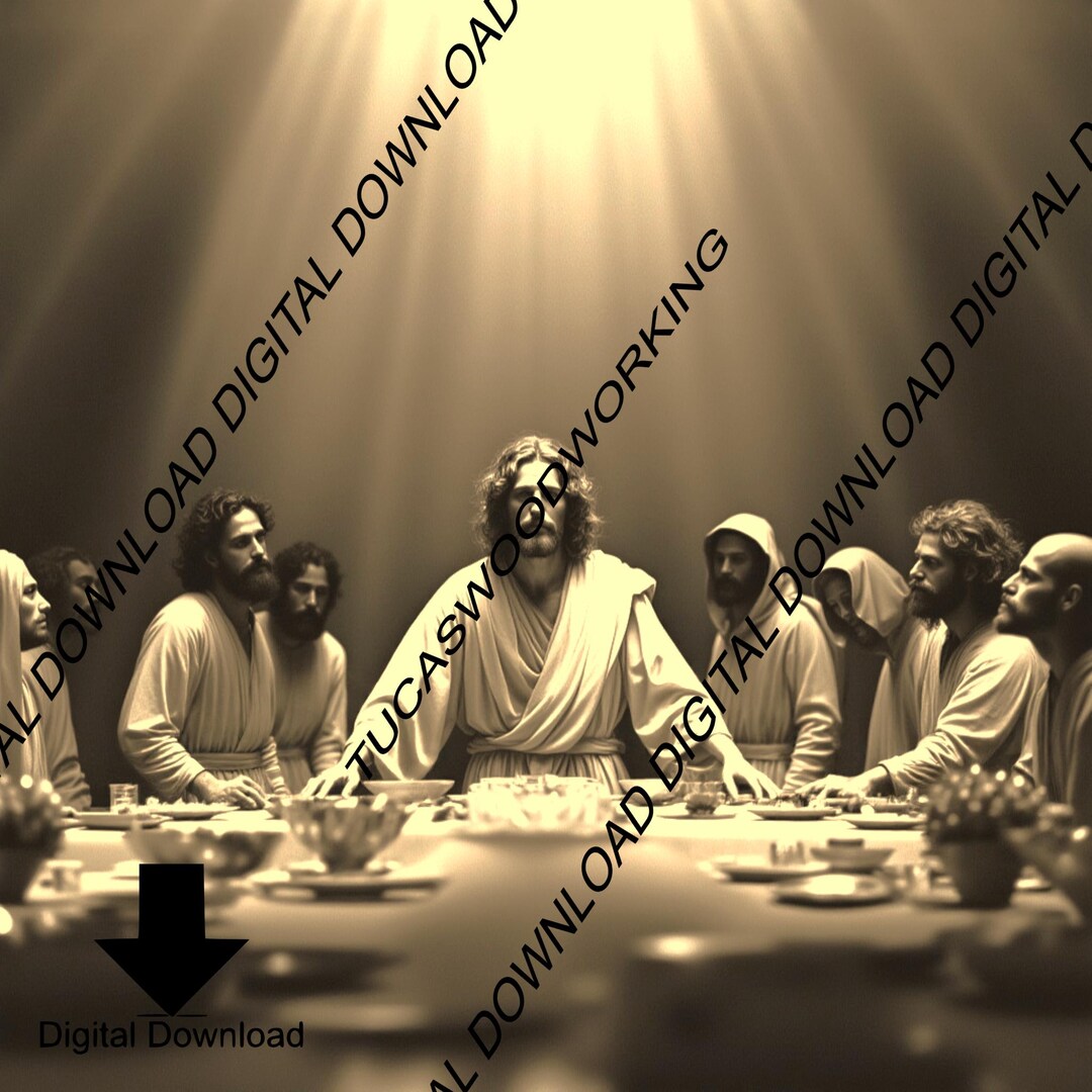 Last Supper Dramatic | Christian Laser Engraving File | Religious ...