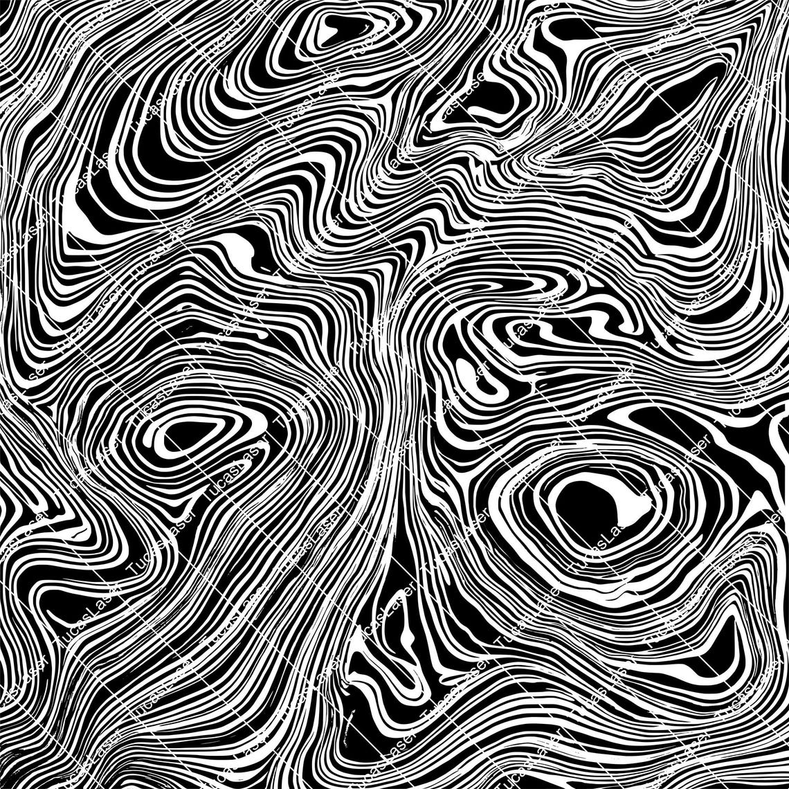 Damascus Steel Pattern 18 - .svg & .png Files | Negative + Positive ...