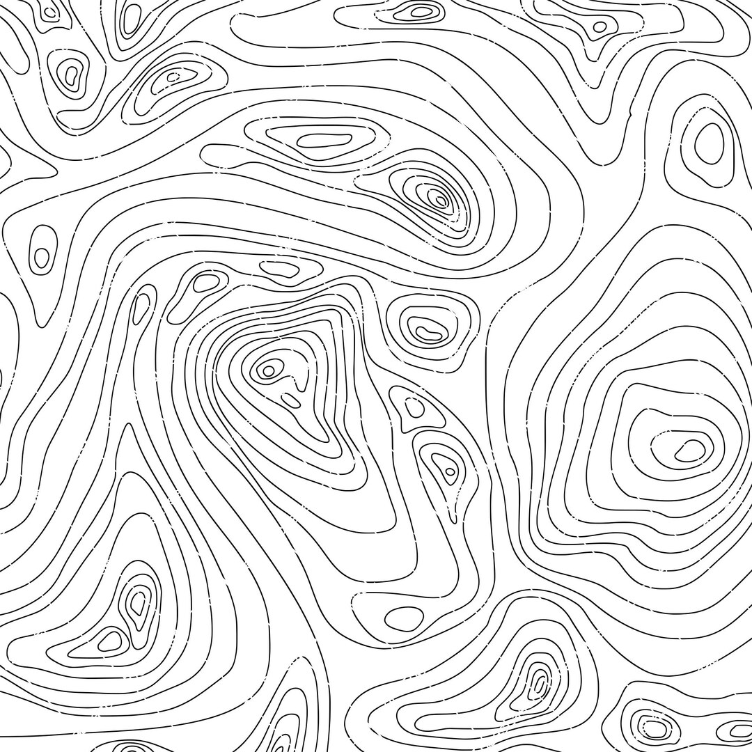 Topographic Pattern 5 - .svg & .png Files | Negative + Positive ...