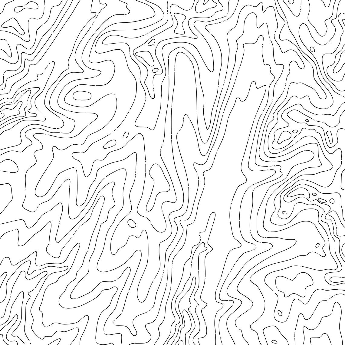 Topographic Pattern 24 - .svg & .png Files | Negative + Positive ...