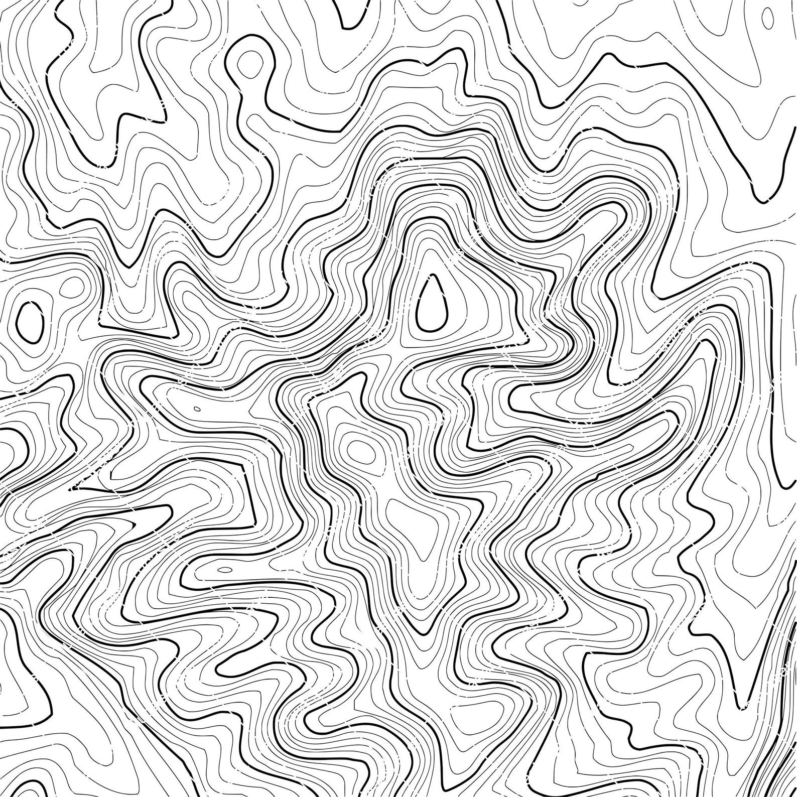 Topographic Pattern 18 - .svg & .png Files | Negative + Positive ...