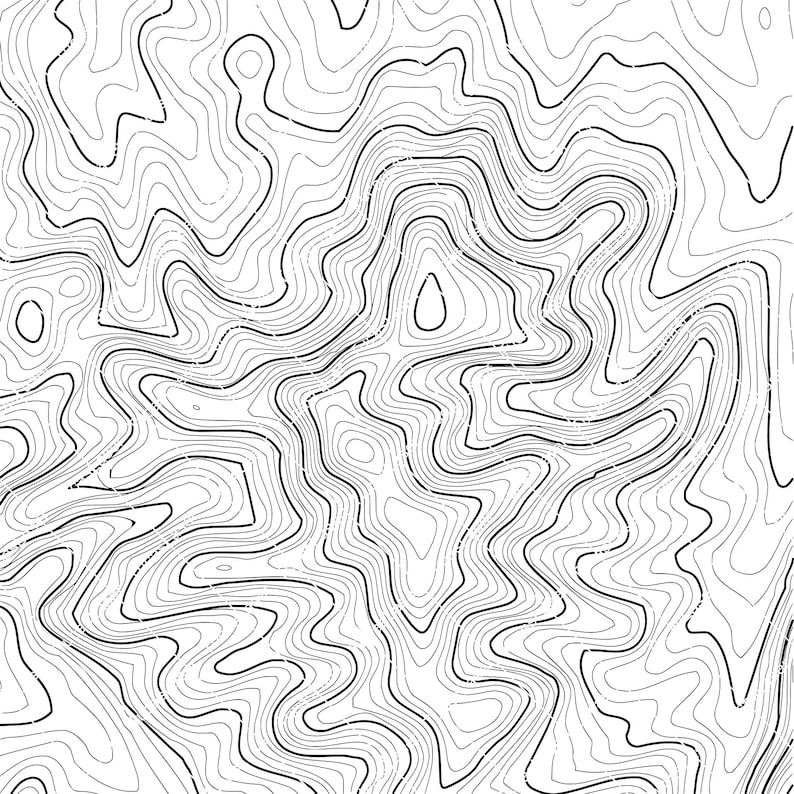 Topographic Pattern 18 - .svg & .png Files | Negative + Positive ...