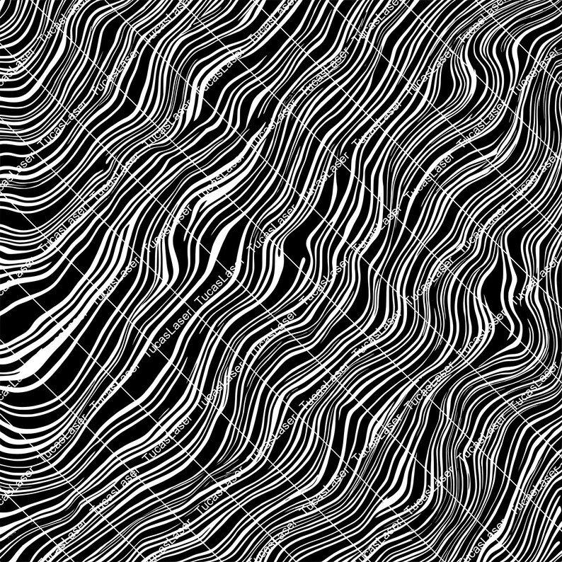 Damascus Steel Pattern 7 - .svg & .png Files | Negative + Positive ...