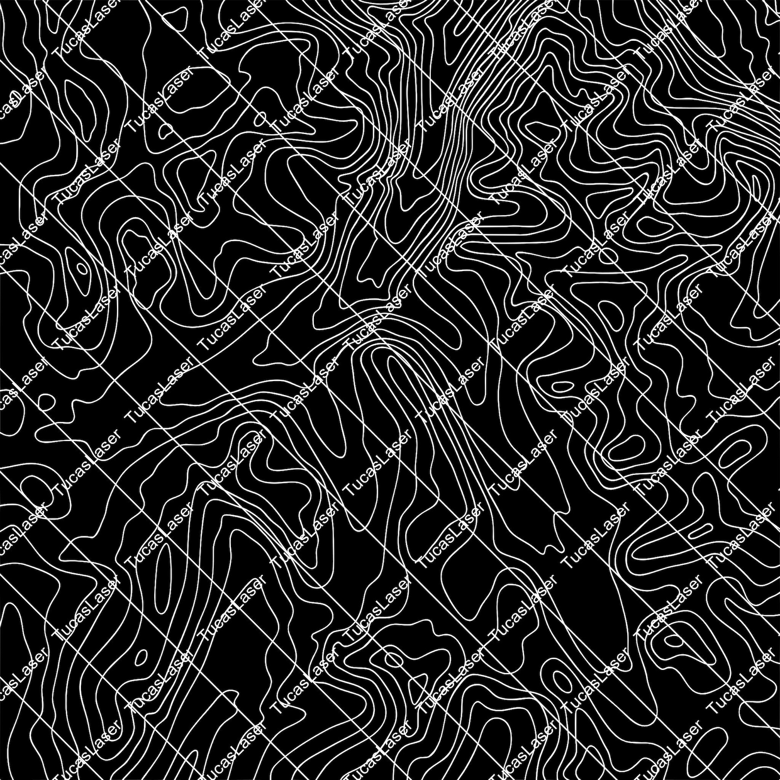 Topographic Pattern 1 - .svg & .png Files | Negative + Positive ...