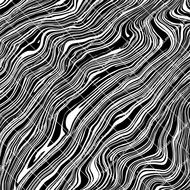 Damascus Steel Pattern 14 - .svg & .png Files | Negative + Positive ...