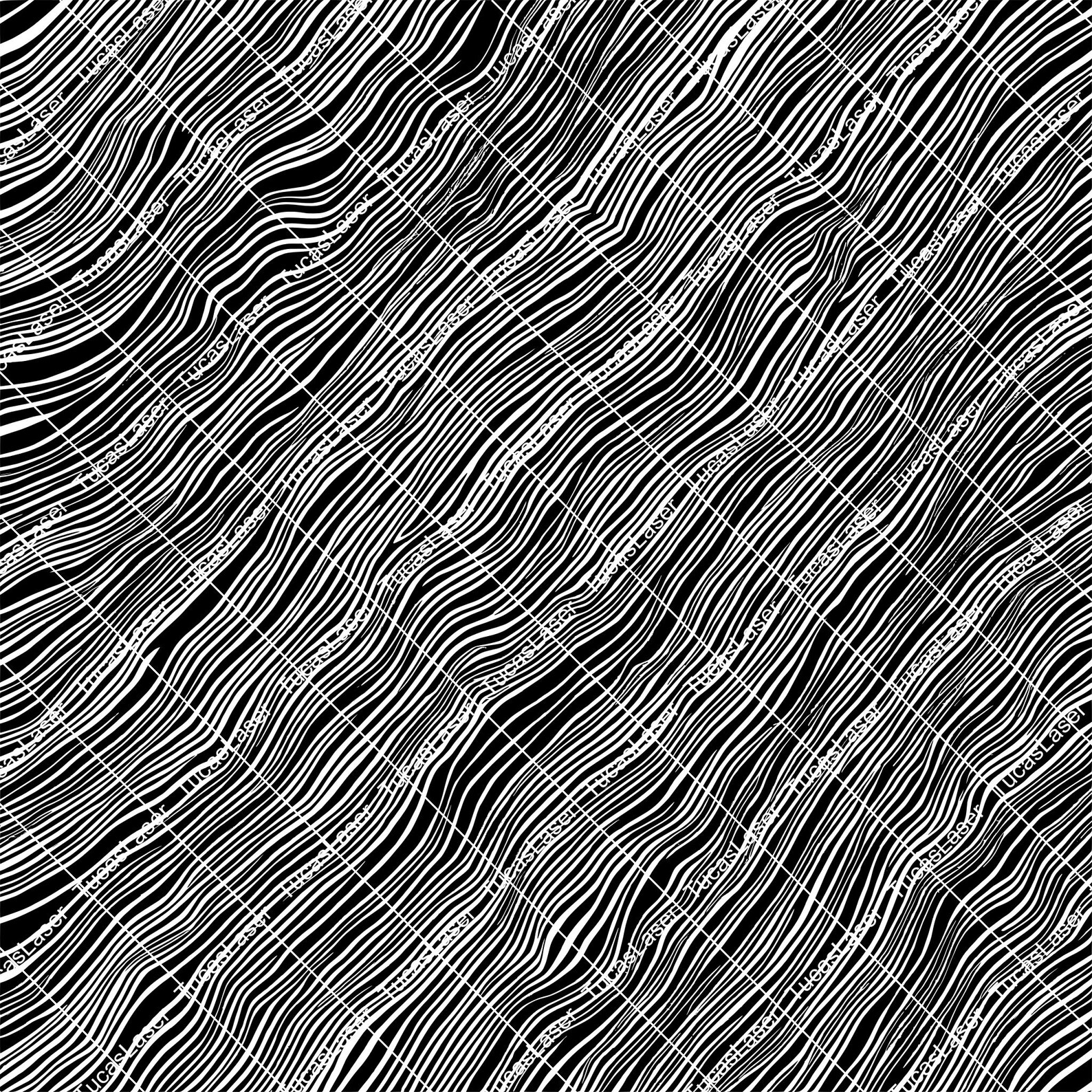 Damascus Steel Pattern 16 - .svg & .png Files | Negative + Positive ...