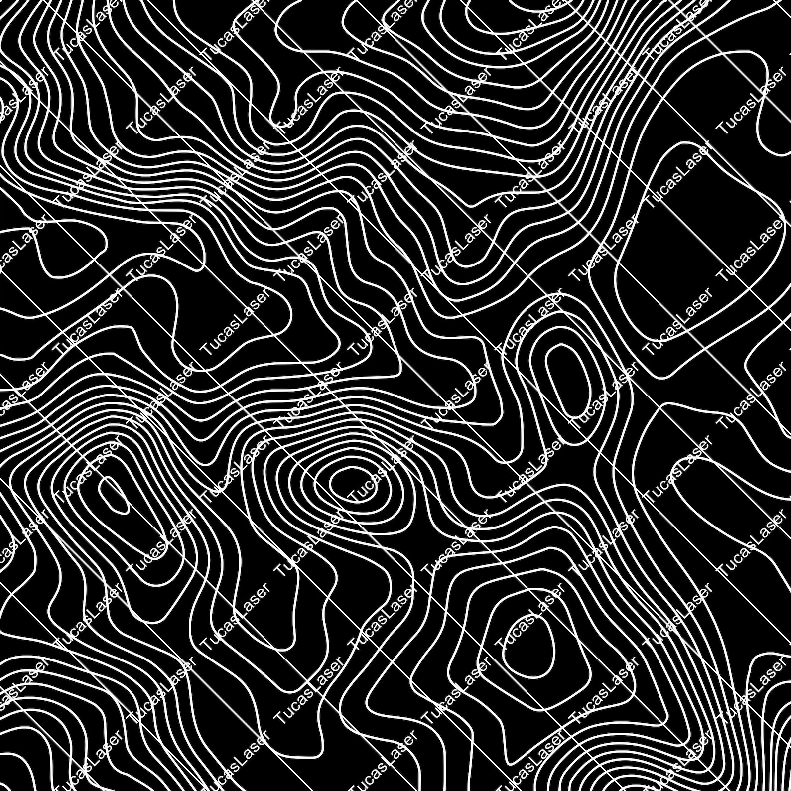 Topographic Pattern 21 - .svg & .png Files | Negative + Positive ...