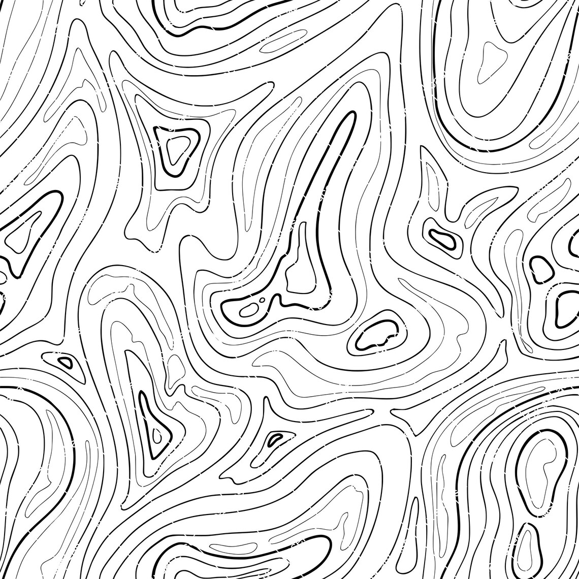 Topographic Pattern 9 - .svg & .png Files | Negative + Positive ...