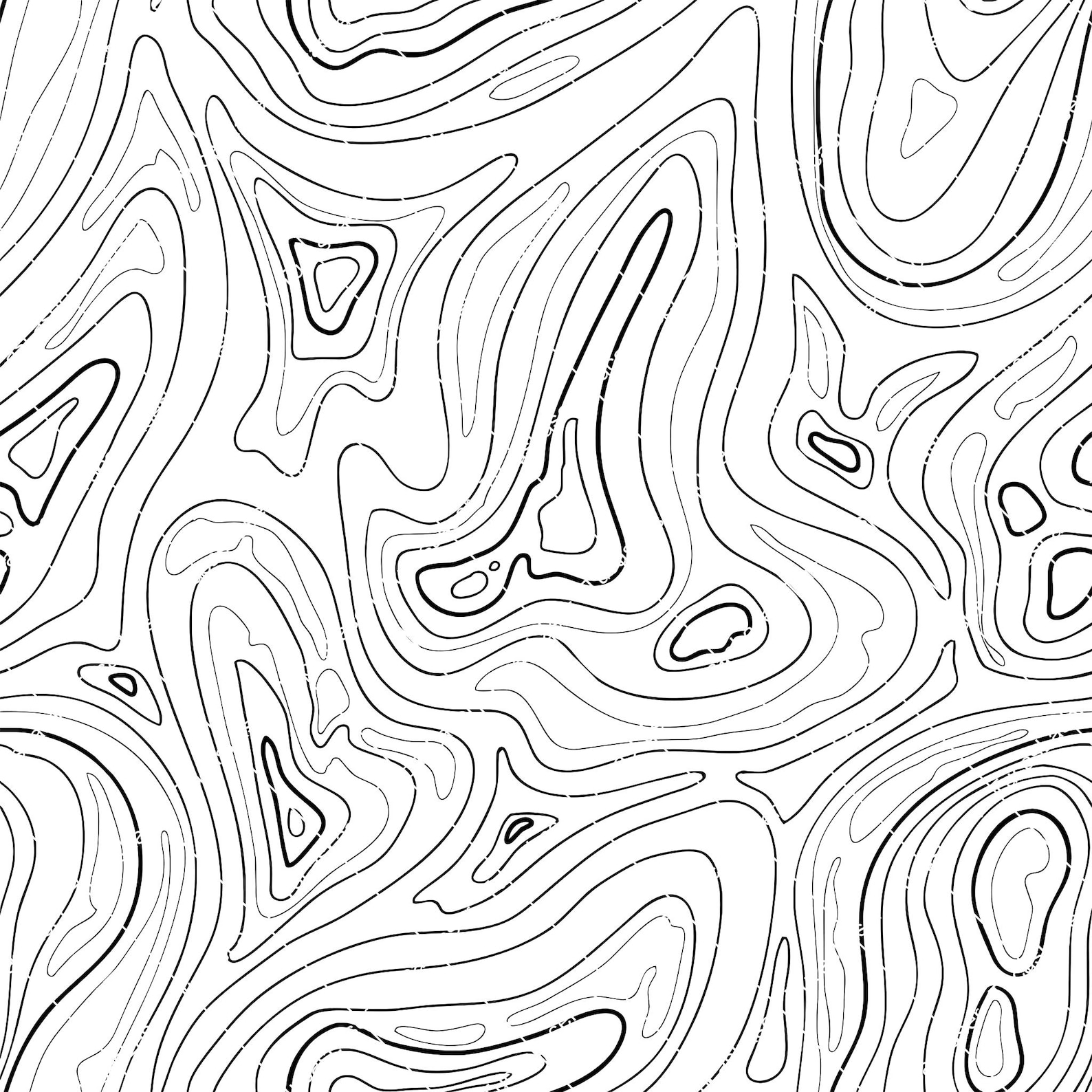 Topographic Pattern 9 - .svg & .png Files | Negative + Positive ...