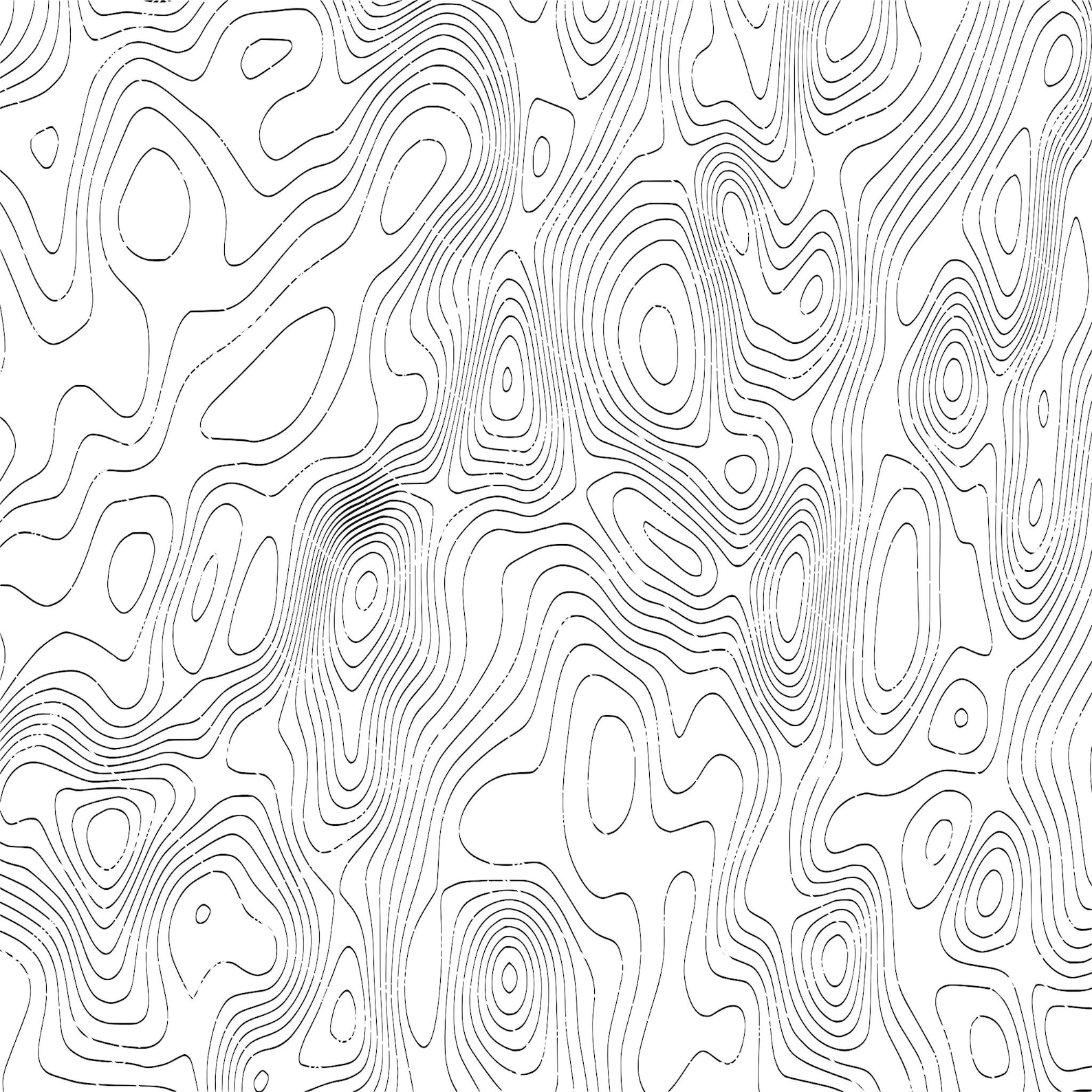 Topographic Pattern 13 - .svg & .png Files | Negative + Positive ...