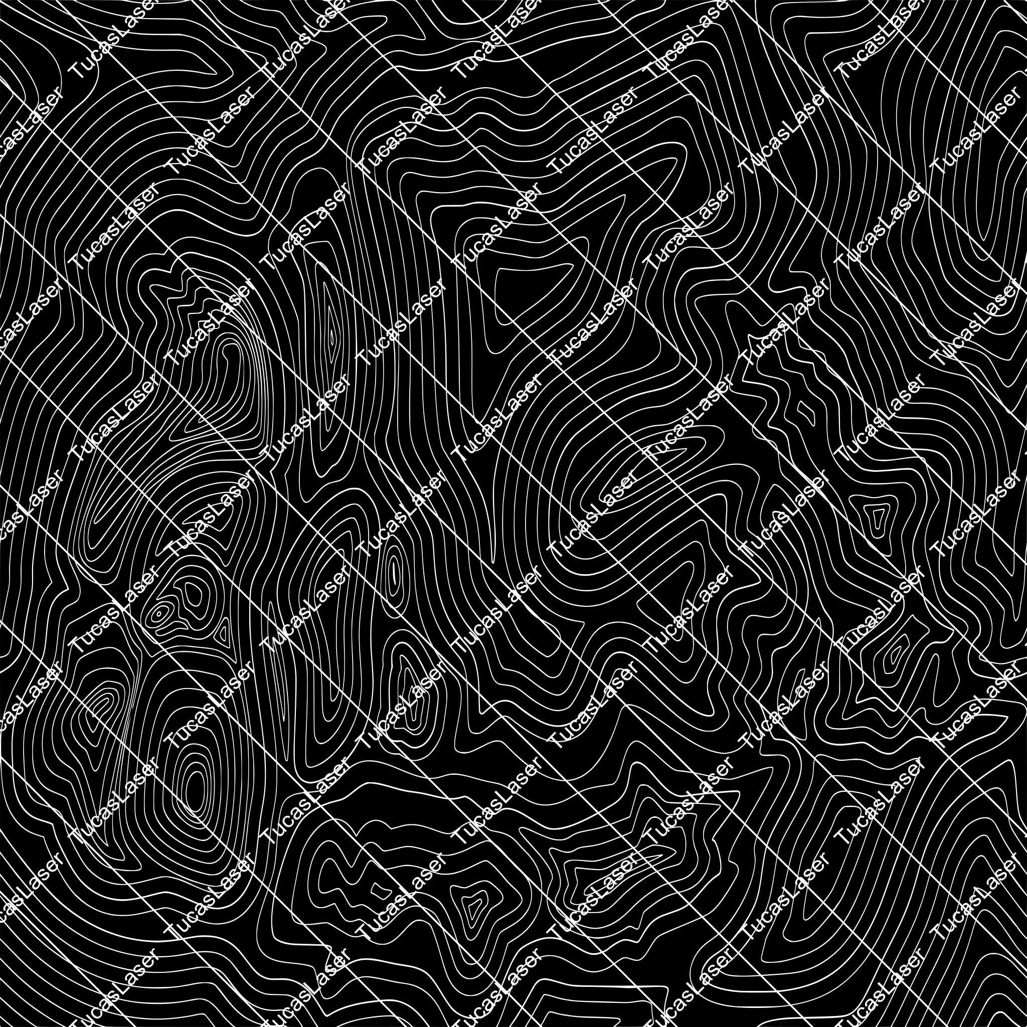 Topographic Pattern 10 - .svg & .png Files | Negative + Positive ...