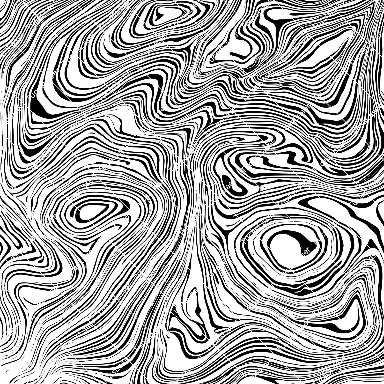 Damascus Steel Pattern 18 - .svg & .png Files | Negative + Positive ...