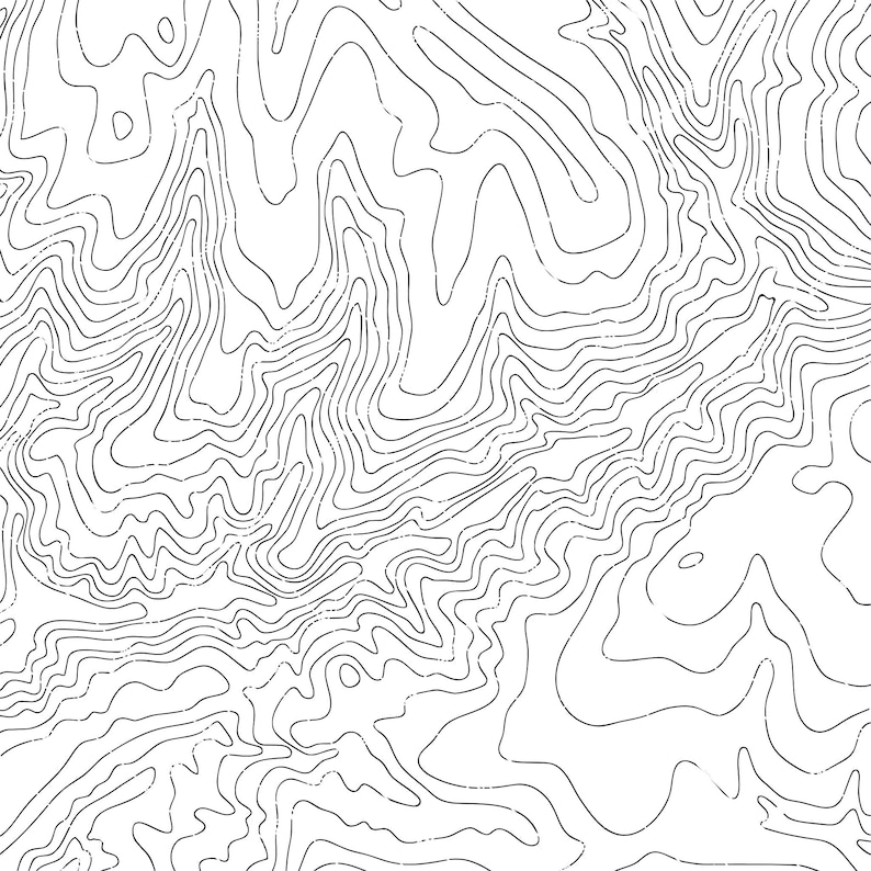 Topographic Pattern 2 - .svg & .png Files | Negative + Positive ...
