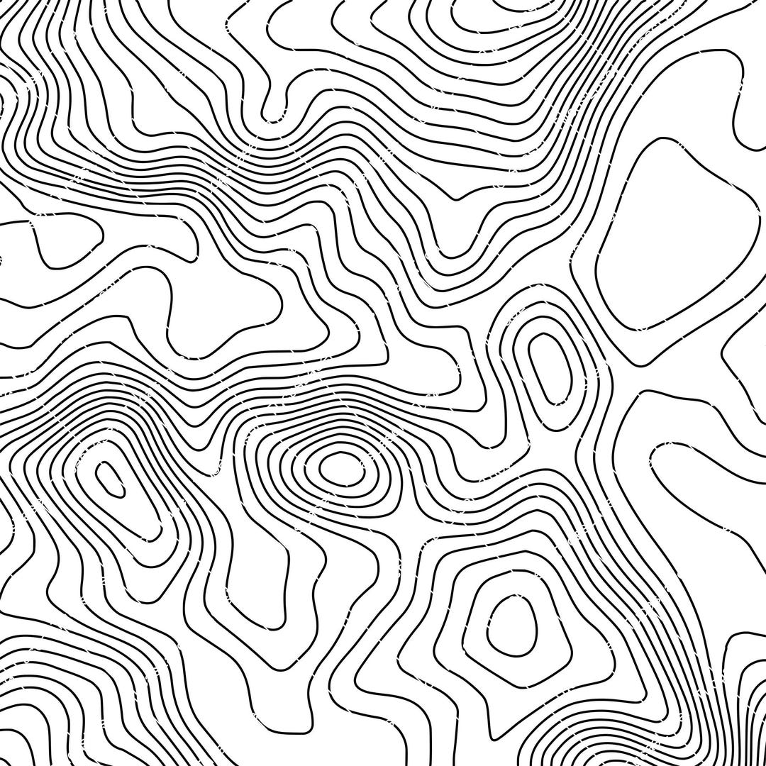 Topographic Pattern 21 - .svg & .png Files | Negative + Positive ...