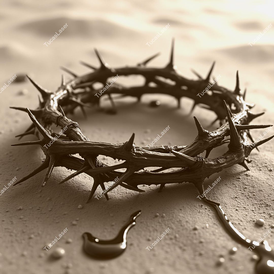 Jesus' Crown of Thorns | Laser Engraving | .png Image File - Etsy