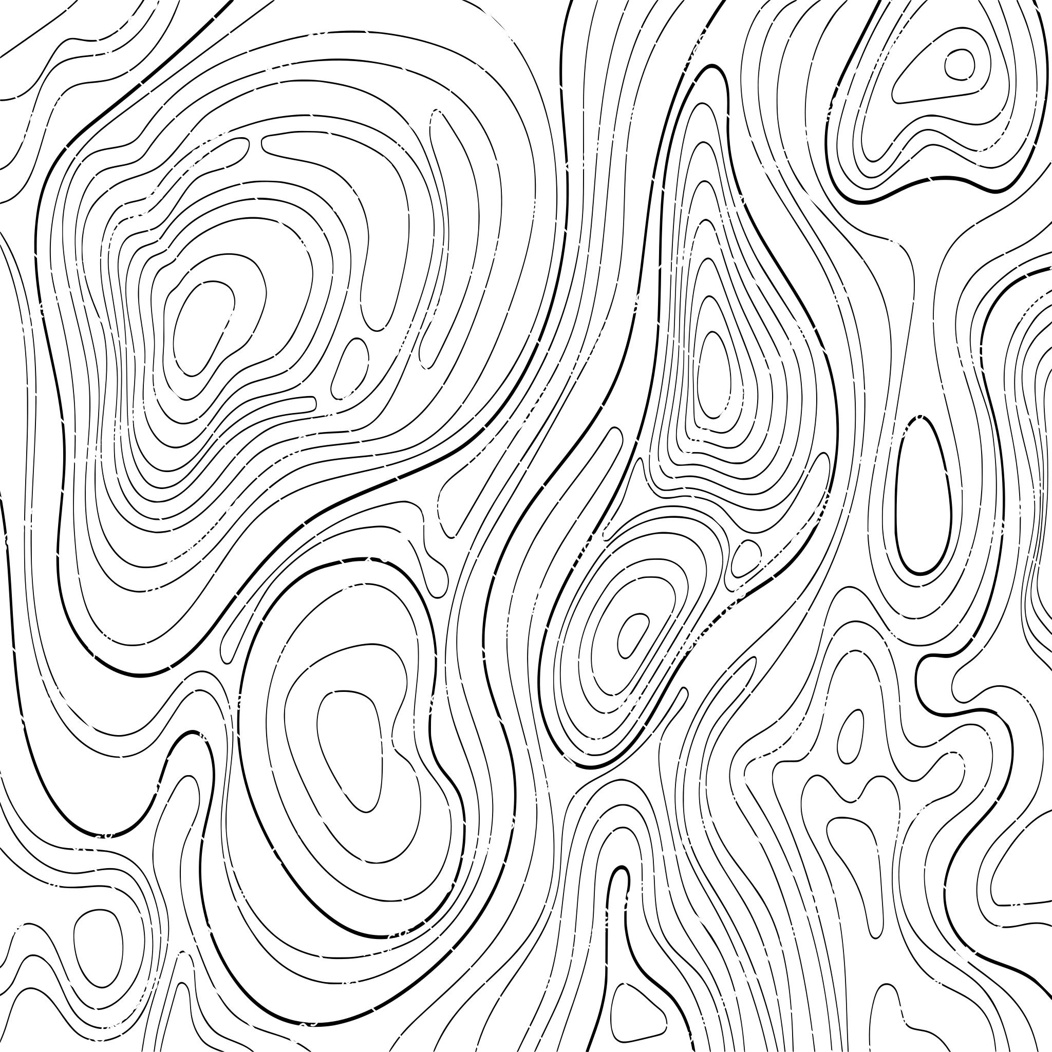 Topographic Pattern 25 - .svg & .png Files | Negative + Positive ...