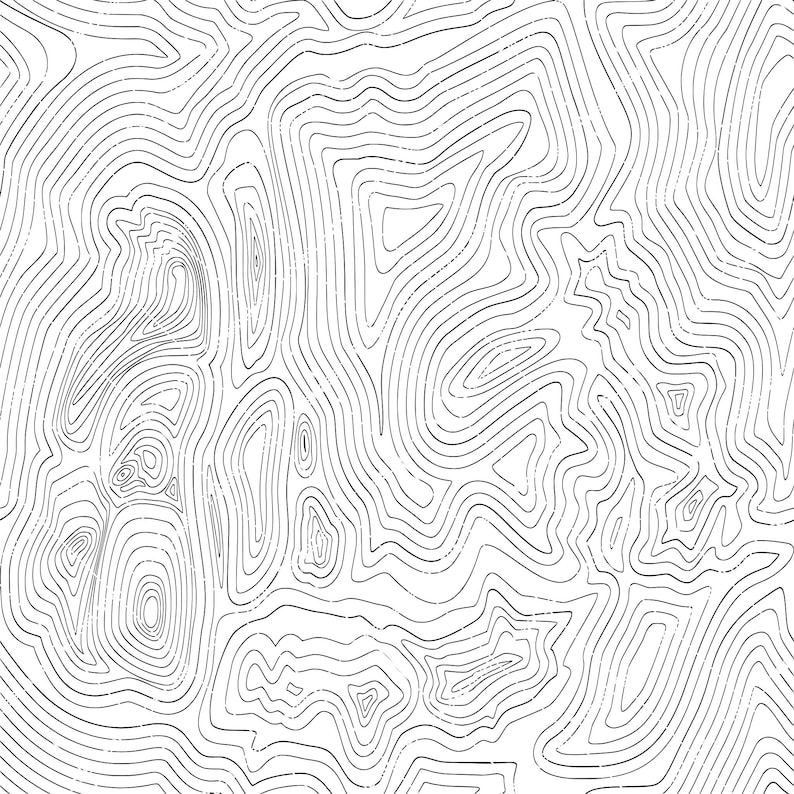 Topographic Pattern 10 - .svg & .png Files | Negative + Positive ...