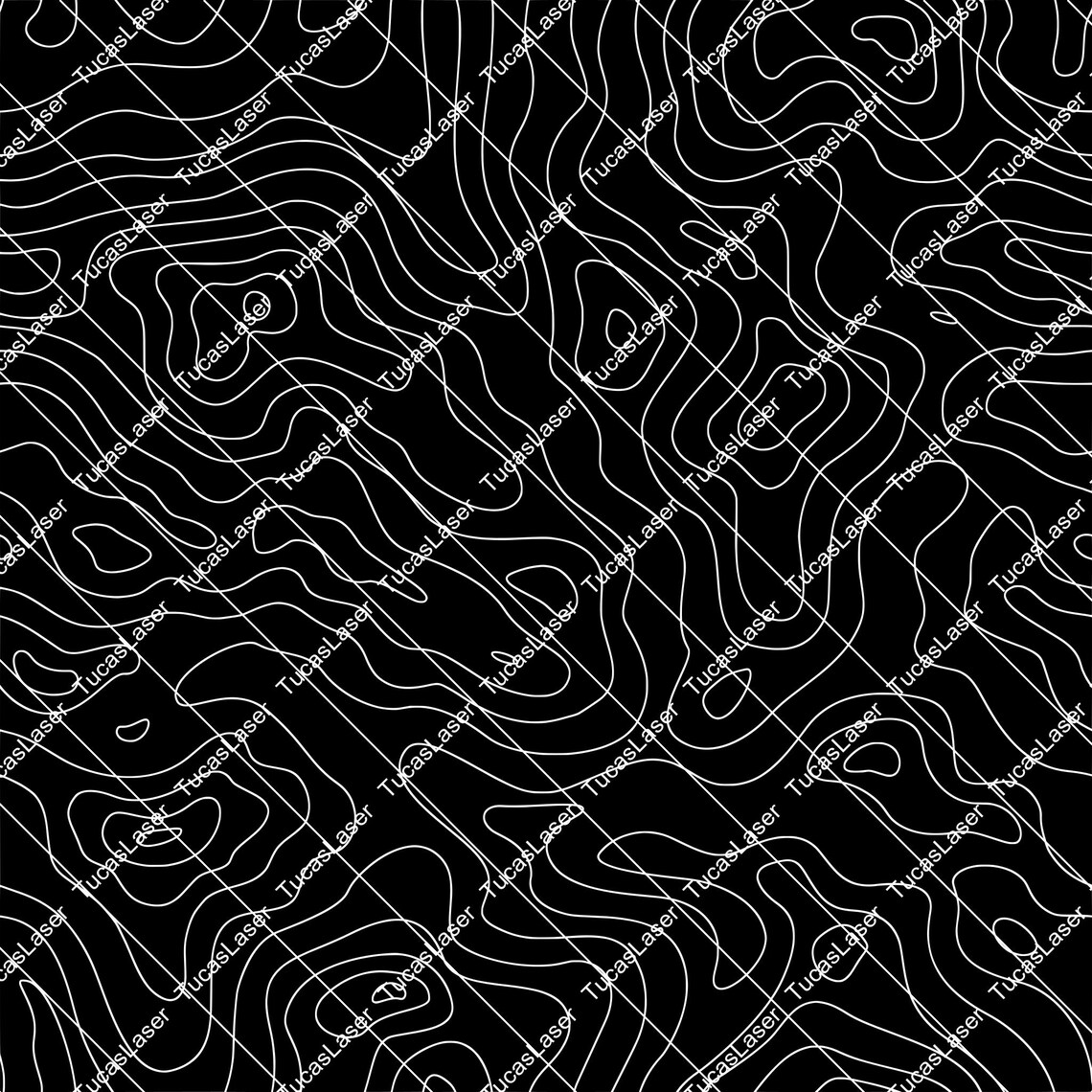 Topographic Pattern 20 - .svg & .png Files | Negative + Positive ...