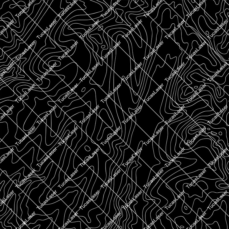 Topographic Pattern 24 - .svg & .png Files | Negative + Positive ...