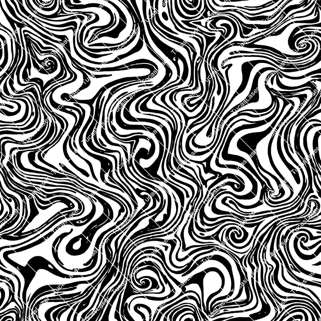 Damascus Steel Pattern 11 - .svg & .png Files | Negative + Positive ...