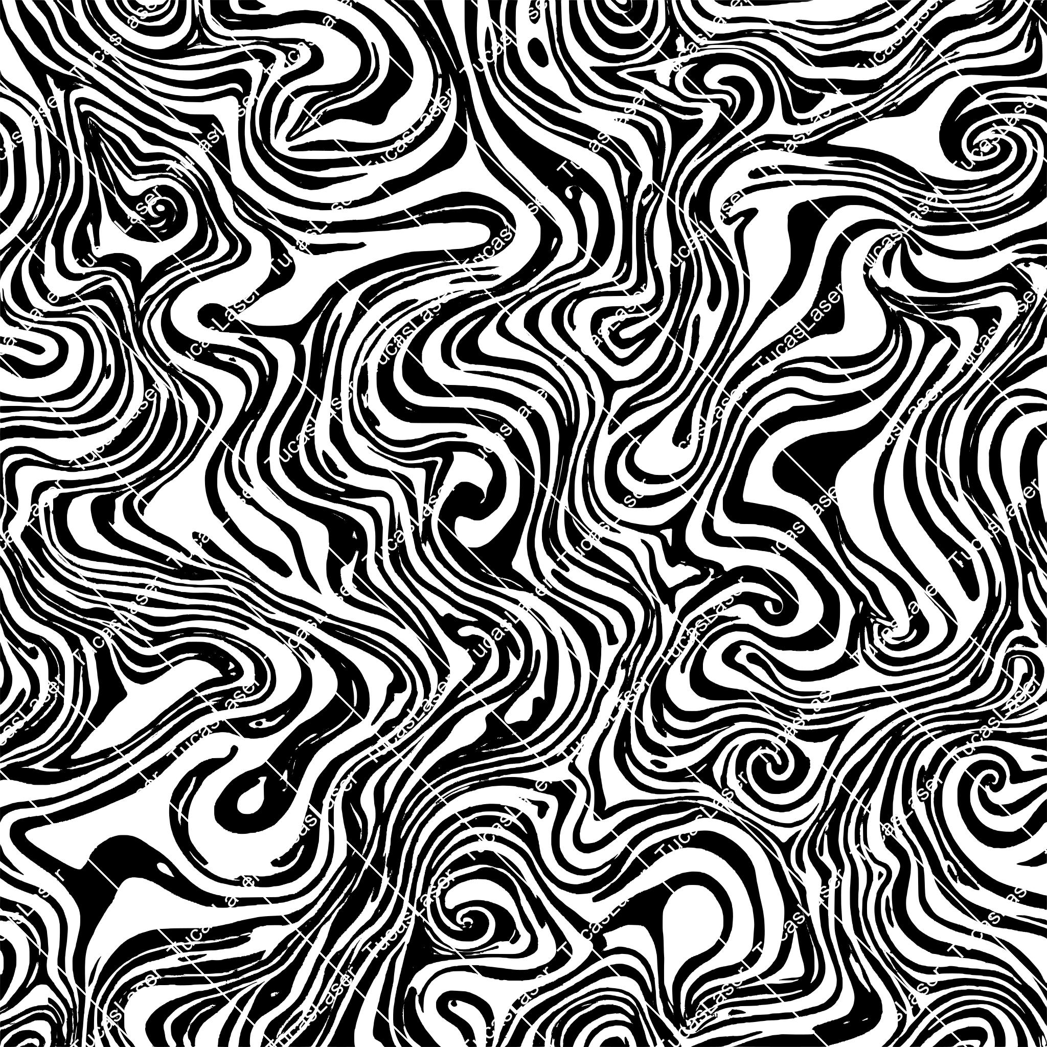 Damascus Steel Pattern 11 - .svg & .png Files | Negative + Positive ...