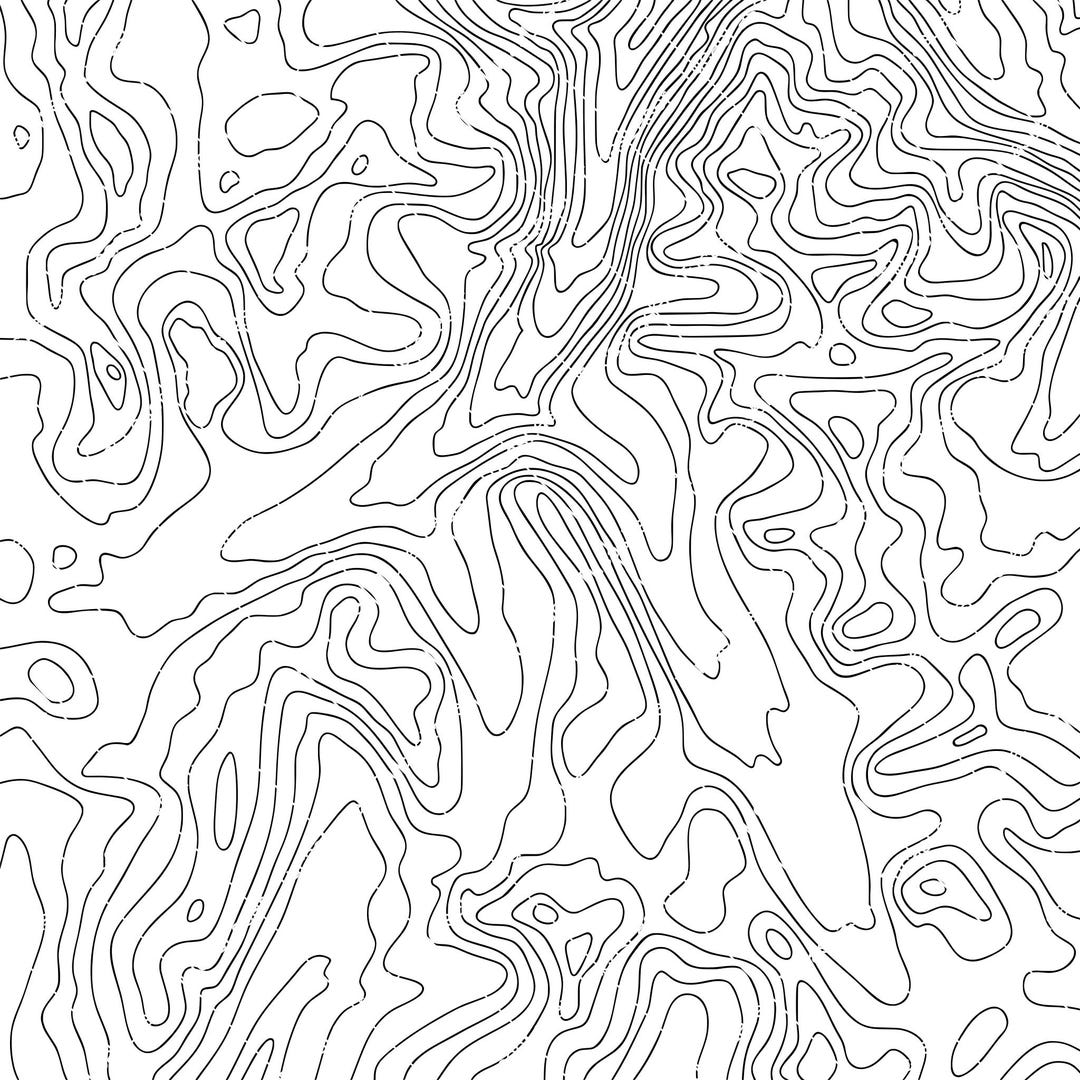Topographic Pattern 1 - .svg & .png Files | Negative + Positive ...