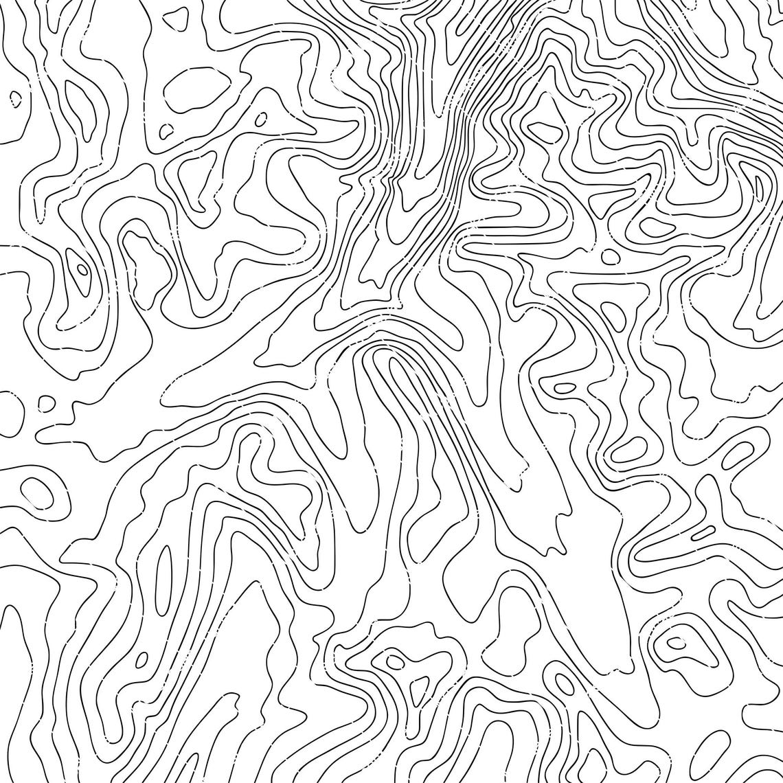 Topographic Pattern 1 - .svg & .png Files | Negative + Positive ...