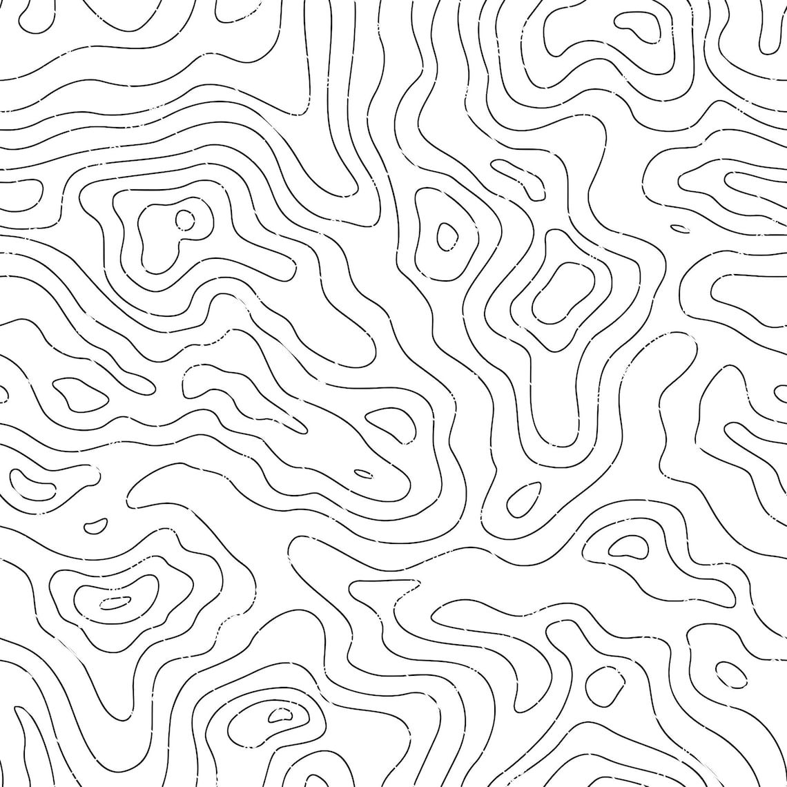 Topographic Pattern 20 - .svg & .png Files | Negative + Positive ...