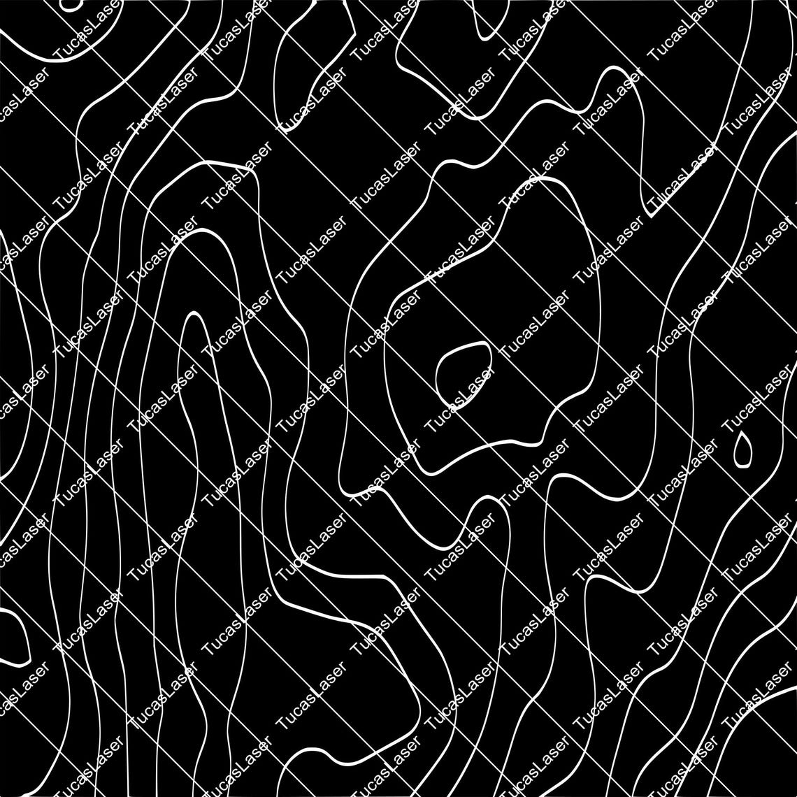 Topographic Pattern 11 - .svg & .png Files | Negative + Positive ...