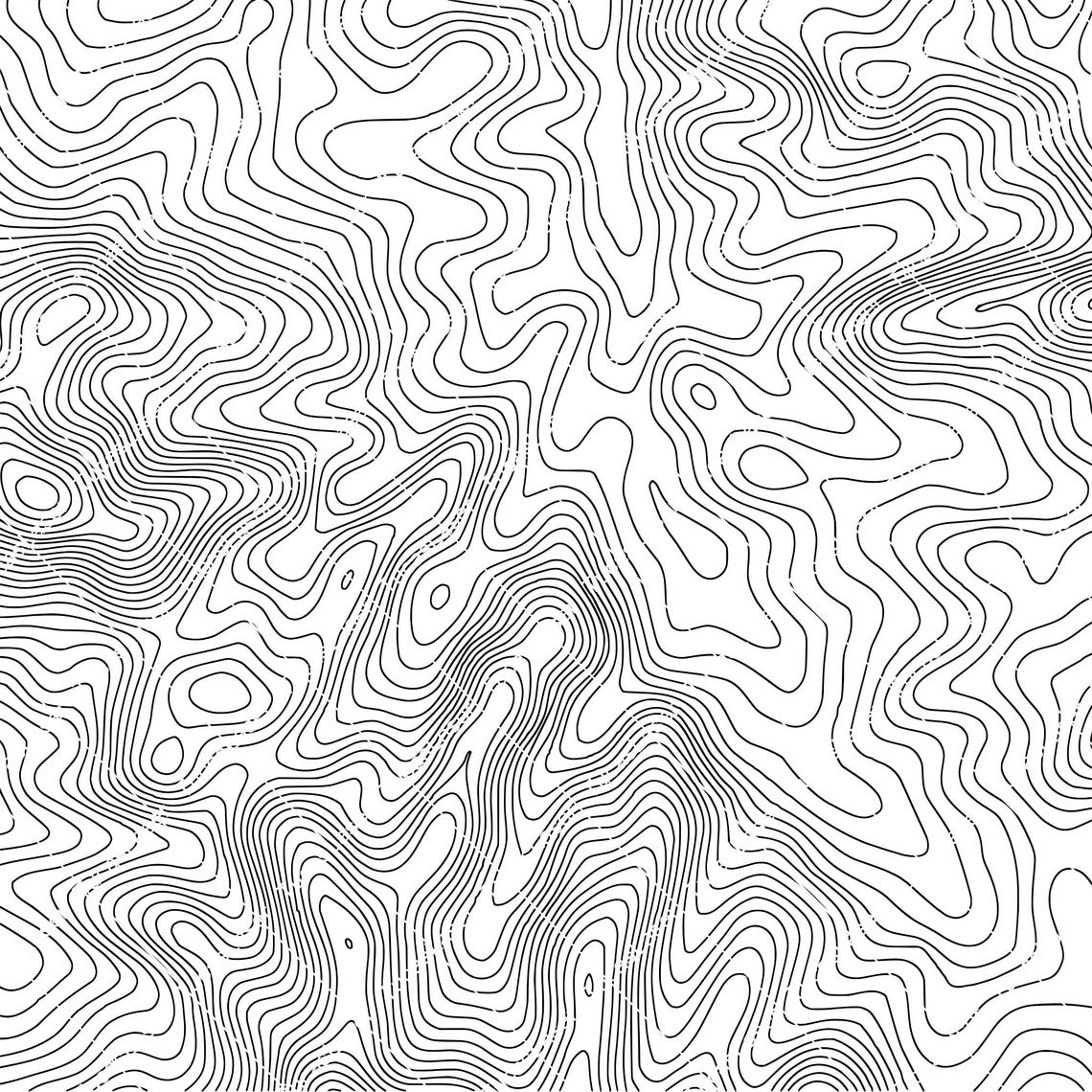 Topographic Pattern 22 - .svg & .png Files | Negative + Positive ...