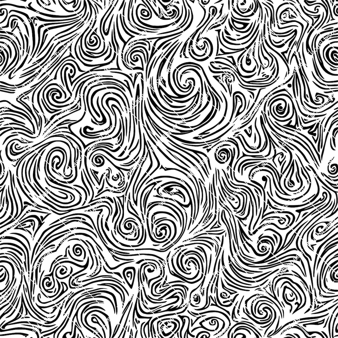 Damascus Steel Pattern 1 - .svg & .png Files | Negative + Positive ...