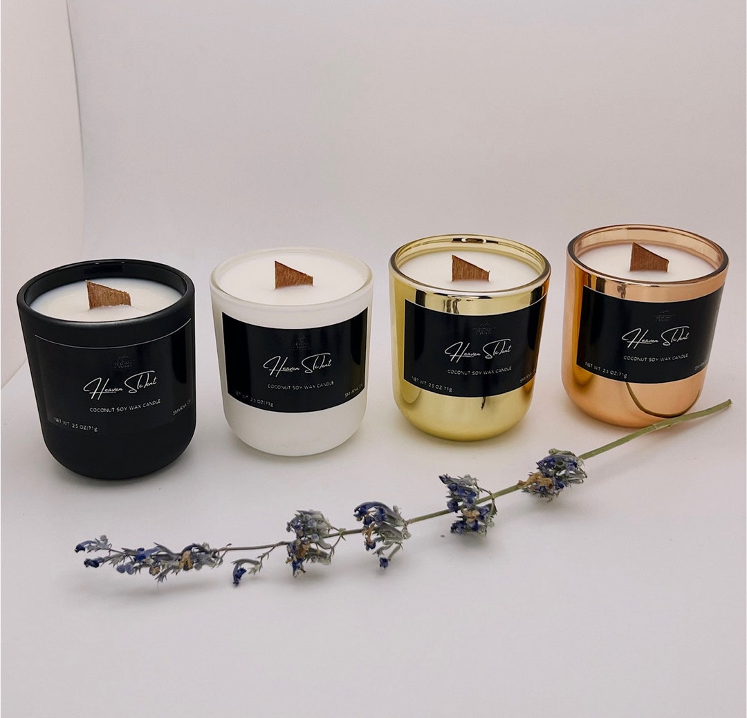 Heaven S(c)ent 2.5 Oz Wood Wick Candle - Gold, Copper, White, Black - Etsy