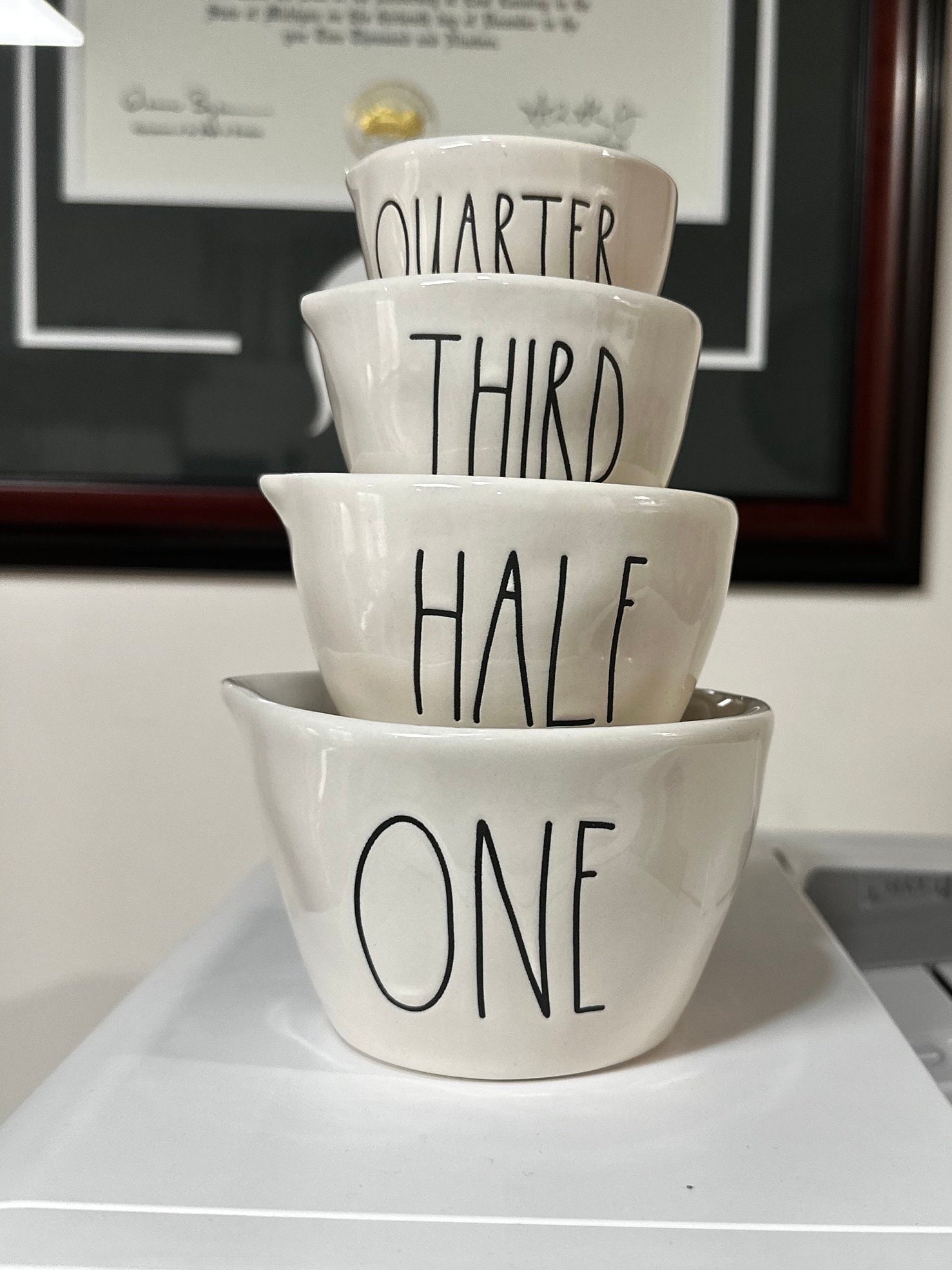 Rae Dunn Inspired Measuring Cup Riser Set - Etsy