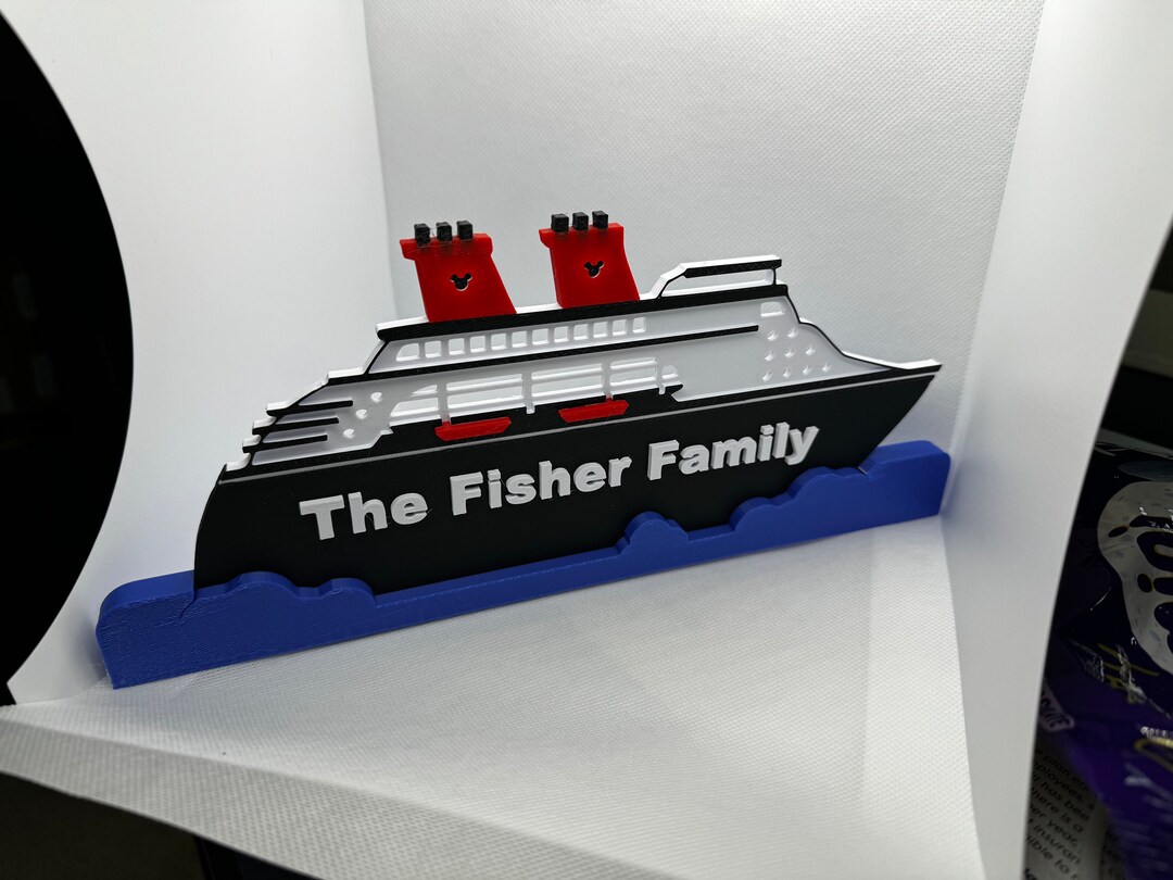 Disney-inspired Cruise Ship Family Nameplate - Etsy