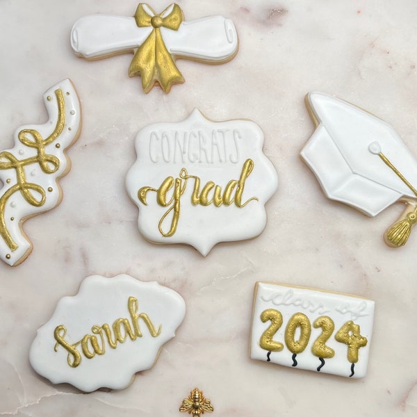 Monogram Graduation Cookies - Etsy