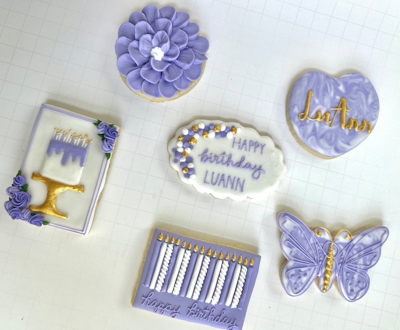 Customizable Birthday Cookies - Etsy
