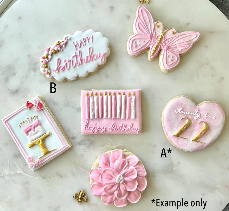Customizable Birthday Cookies - Etsy