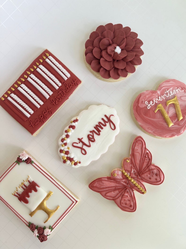 Customizable Birthday Cookies - Etsy
