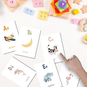 ABC Flashcards | Alphabet Educational Montessori Flashcards, Homeschool ...