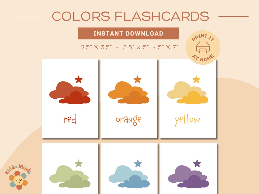 Colors Flashcards | Preschool Printable, Montessori Toddler ...