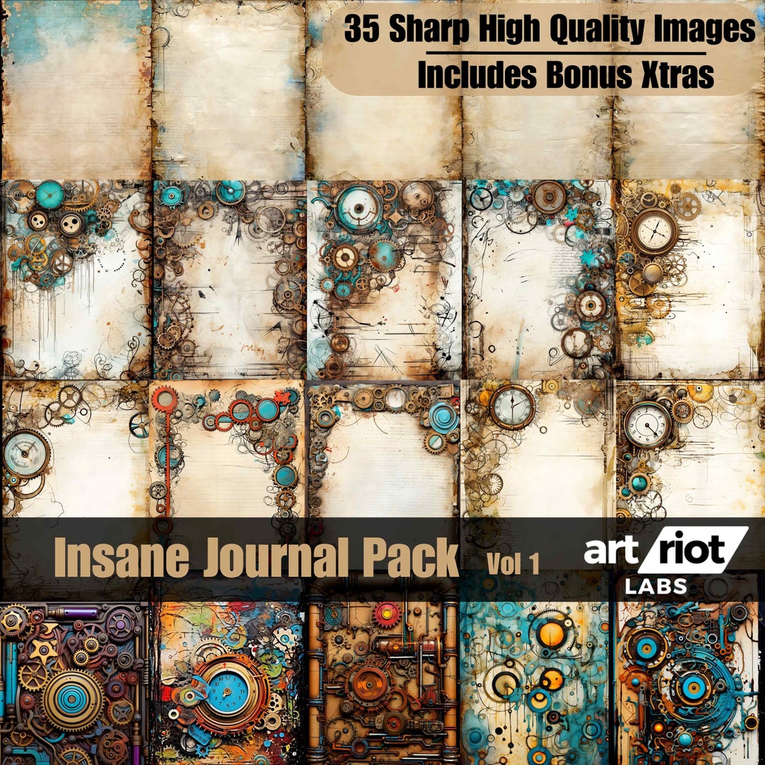 Digital Journal Scrapbook Idea for DIY Collages Diaries Printable Art ...
