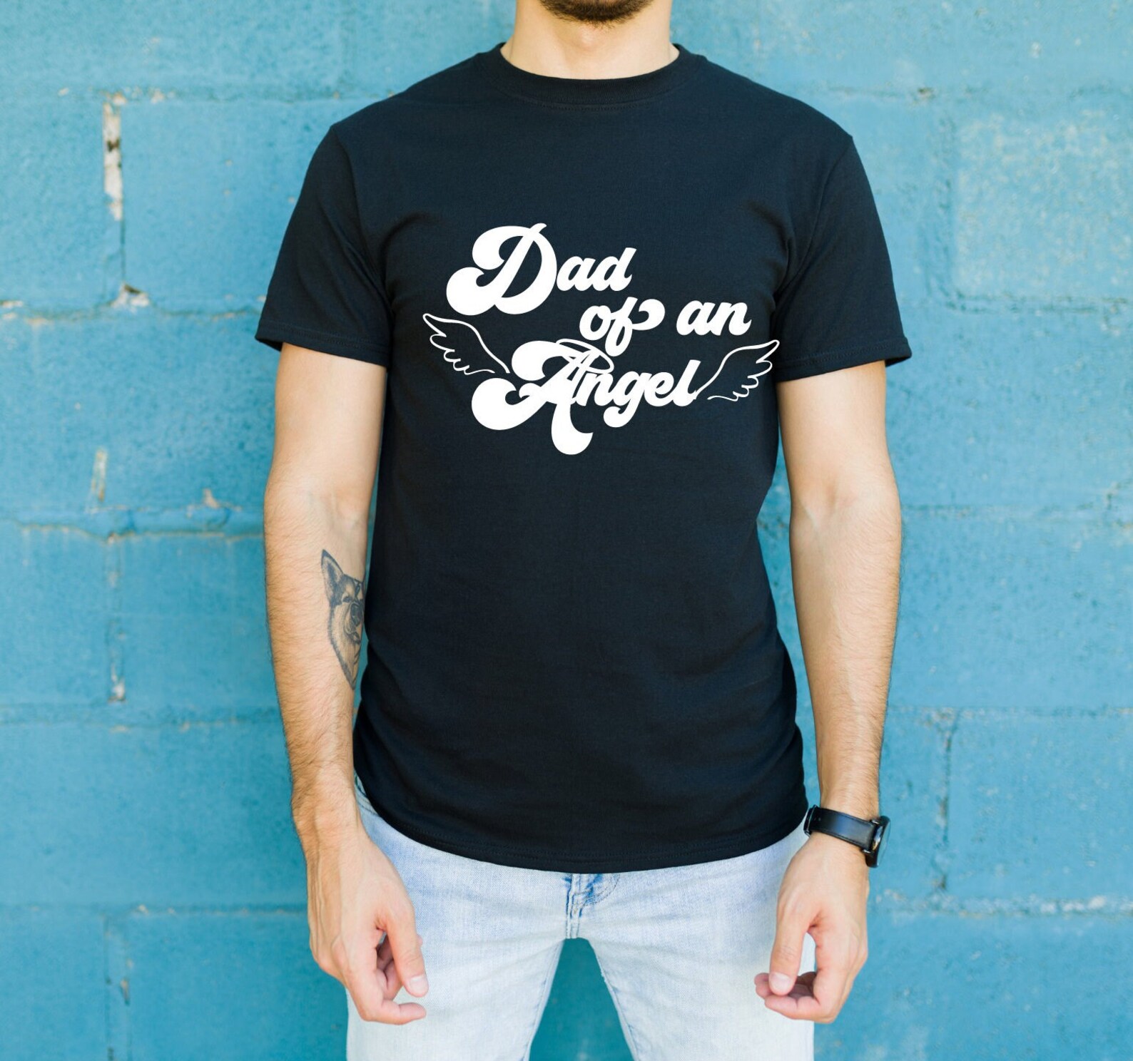 Angel Dad Svg Png, Dad of an Angel Svg Png, Loss Dad Svg Png, Bereaved ...