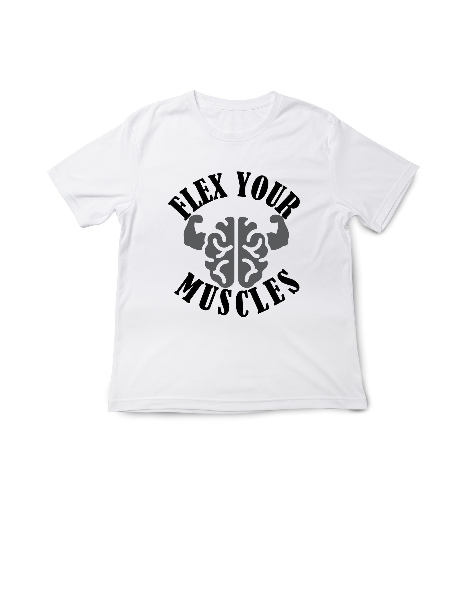 Brain Svg - Flex Your Muscle SVG File - Digital Download SVG or PNG, Brainy Humor Shirt - Etsy