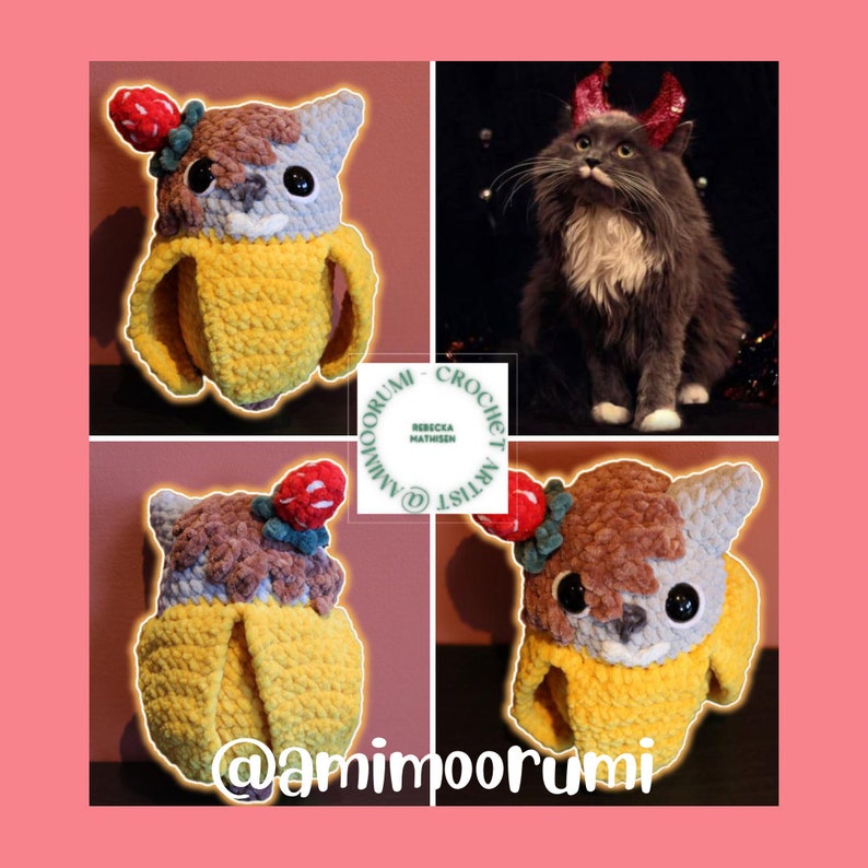 Choconana Cat Crochet Pattern Amigurumi Pdf Download - Etsy