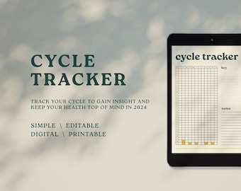 Digital/printable Yearly Cycle Tracker - Etsy