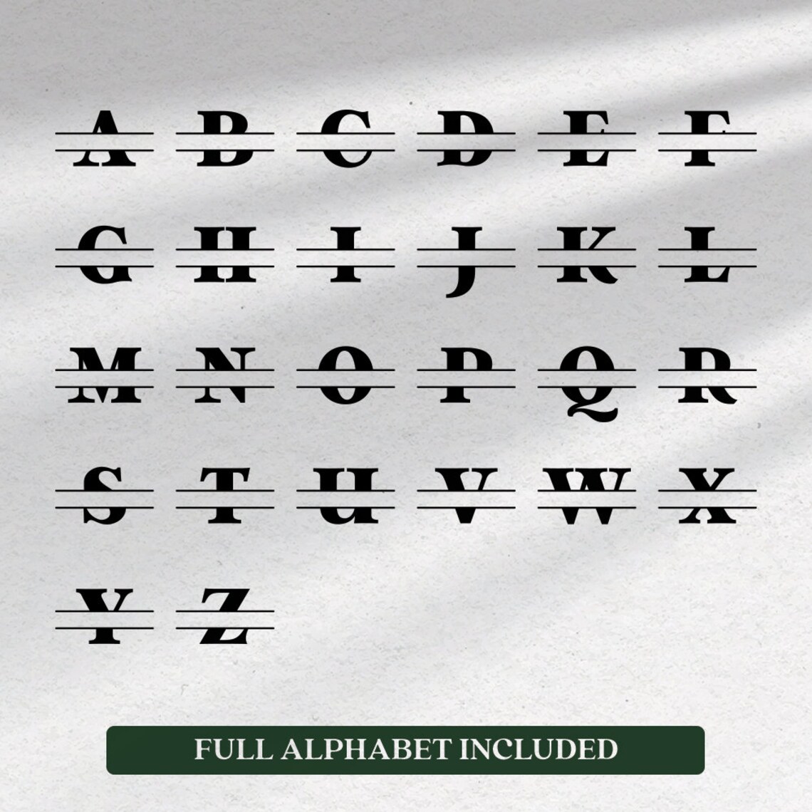 Split Monogram | High-resolution Digital Download | Instant Download ...