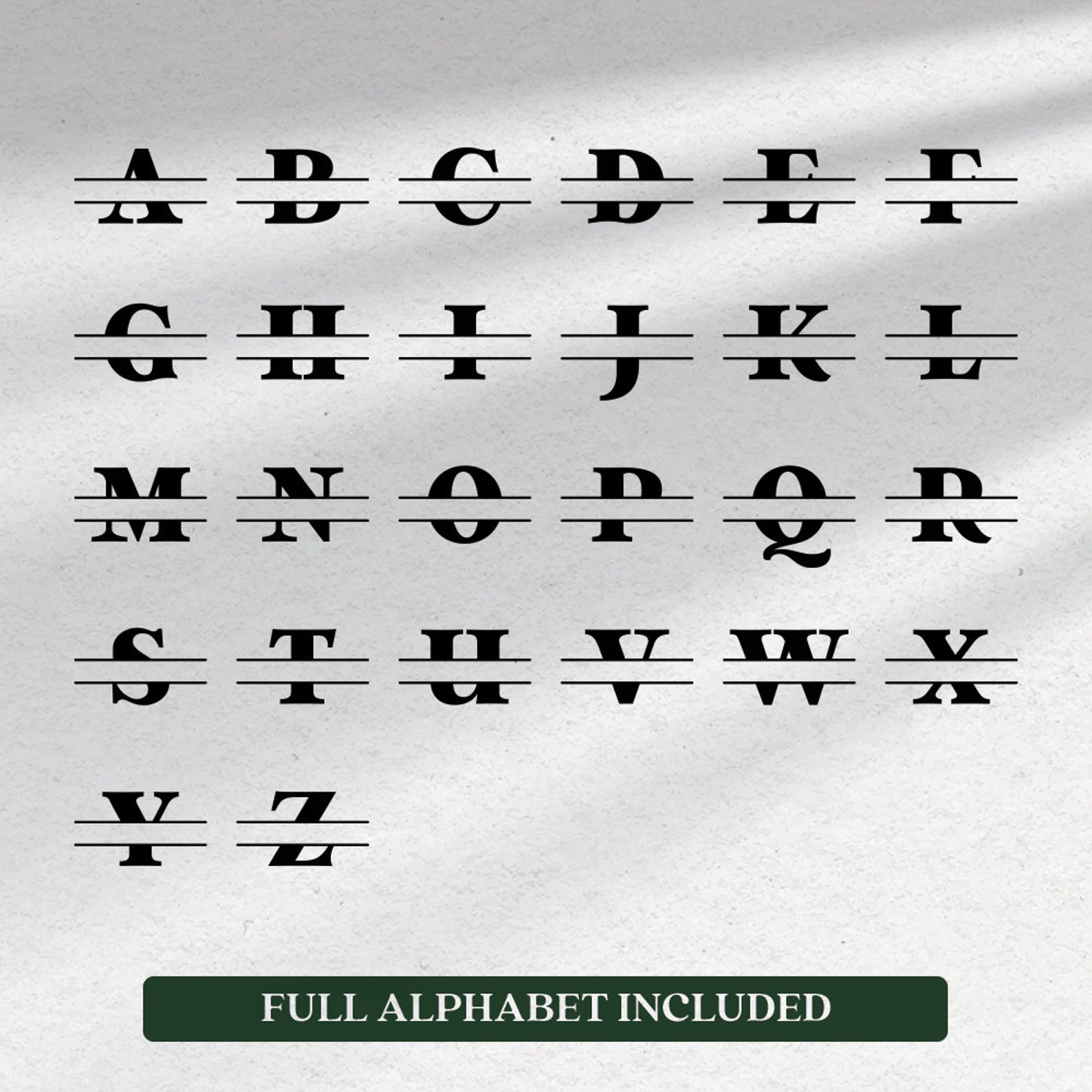 Split Monogram | High-resolution Digital Download | Instant Download ...