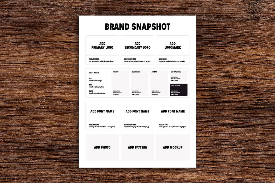 Brand Guideline Template | Style Guide Template | Brand Kit | Brand ...