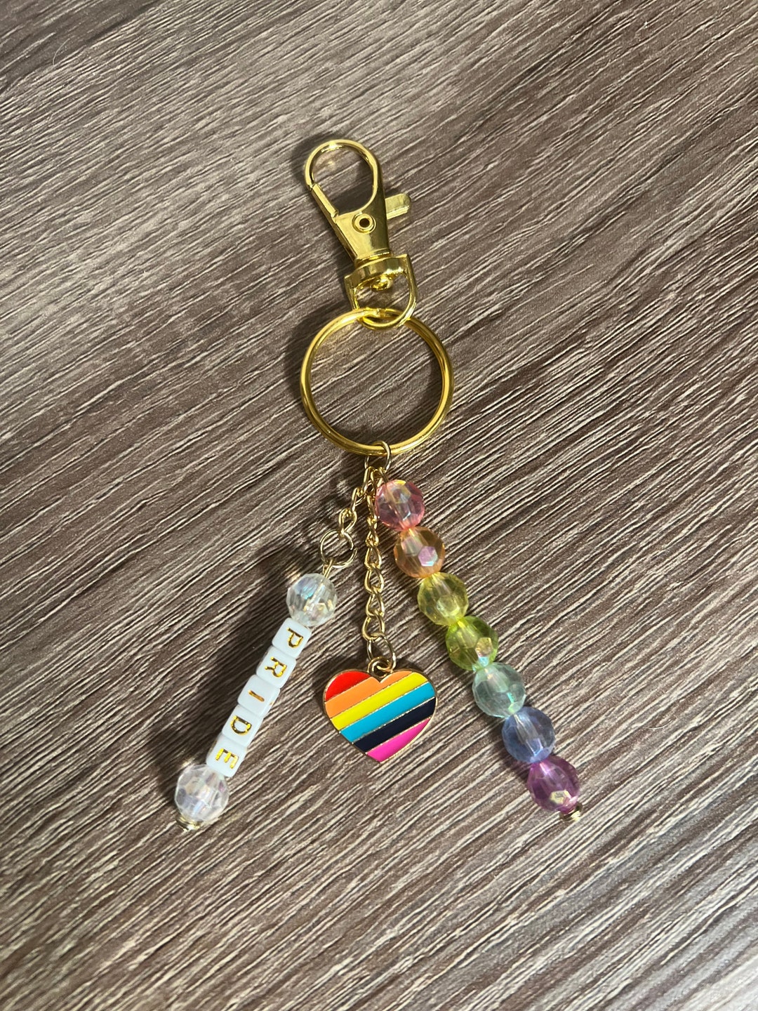 Pride Keychain - Heart | Bag Charm - Etsy