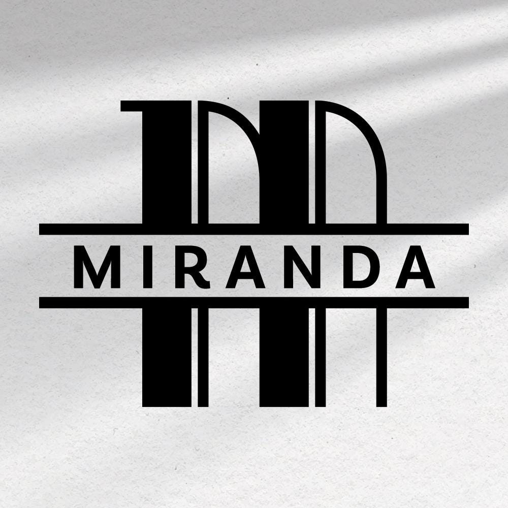 Split Monogram | High-res Digital Download | Instant Download for ...